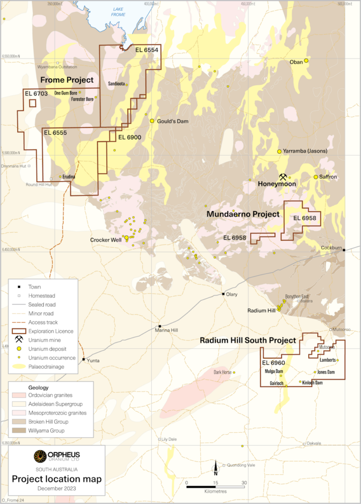 Frome Project - Orpheus Uranium Limited
