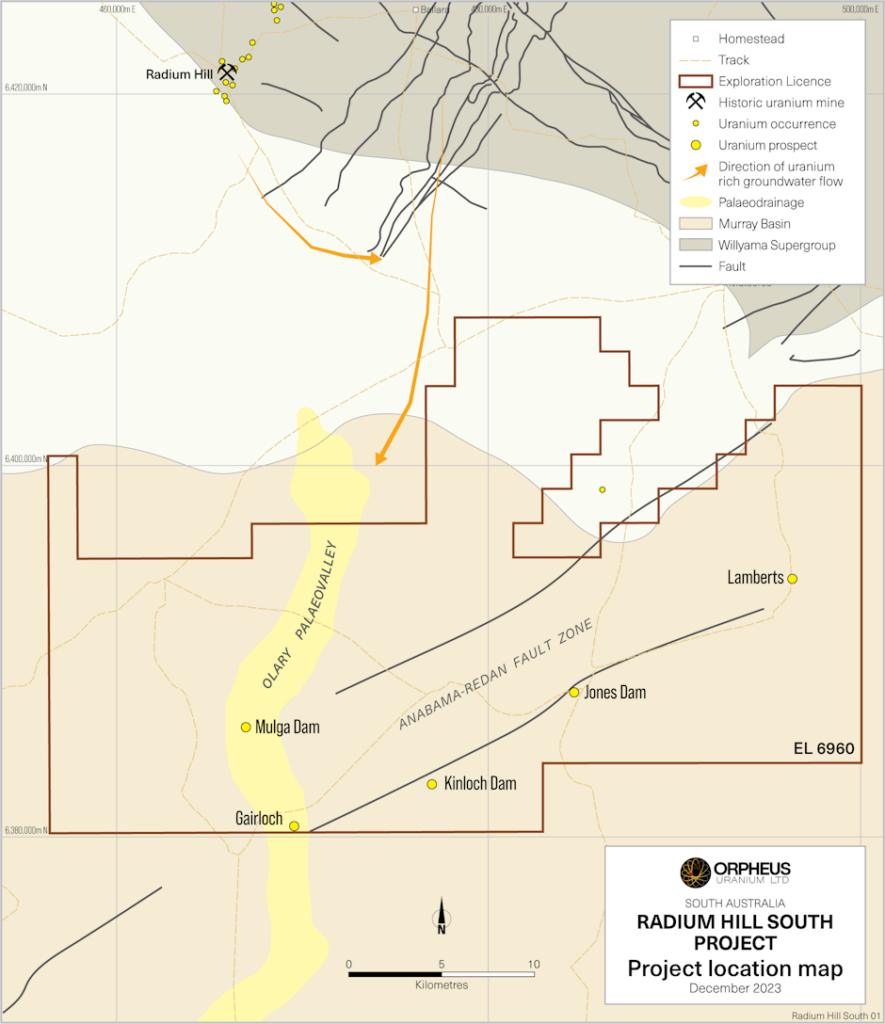 Radium Hill South Project - Orpheus Uranium Limited
